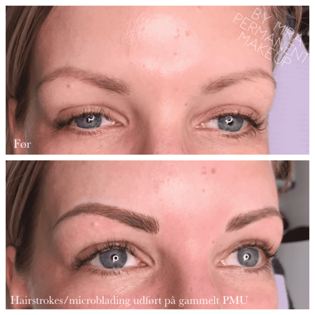 Permanent makeup | Microblading → Bryn, eyeliner og læber | By Mira