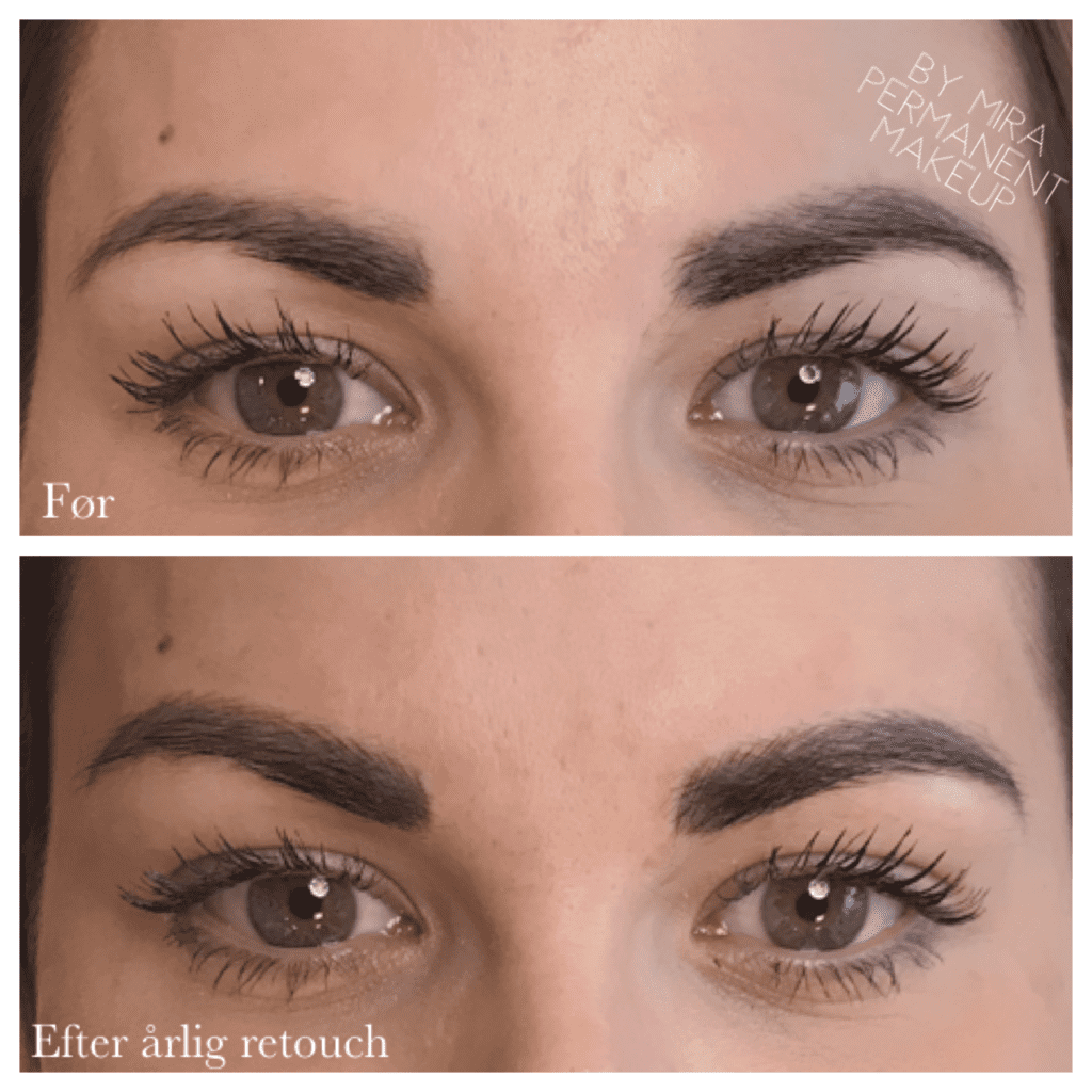 Permanent makeup | Microblading → Bryn, eyeliner og læber | By Mira