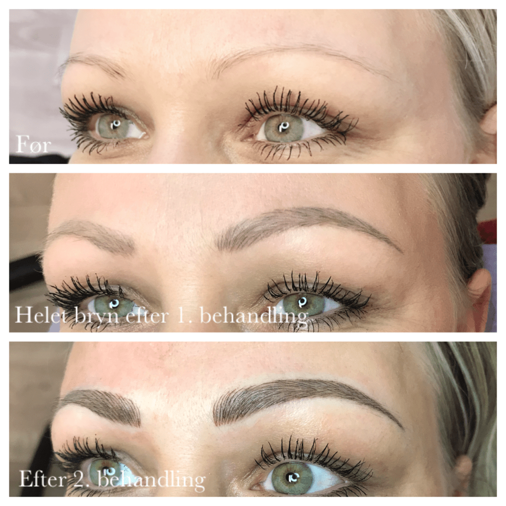 Permanent makeup | Microblading → Bryn, eyeliner og læber | By Mira